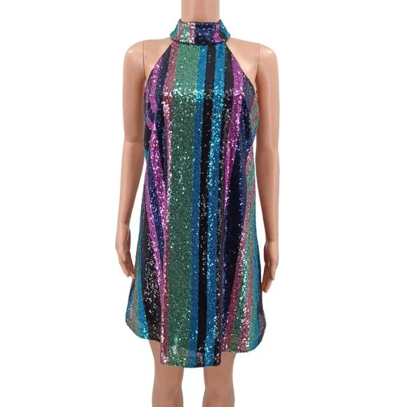 Badgley Mischka | Dresses | Belle Badgley Mischka Heather Halter Dress ...